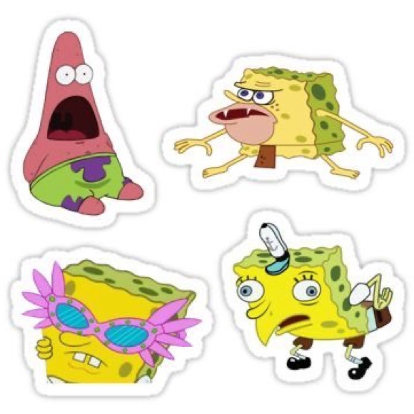 Art | Spongebob Meme Sticker Pack | Poshmark